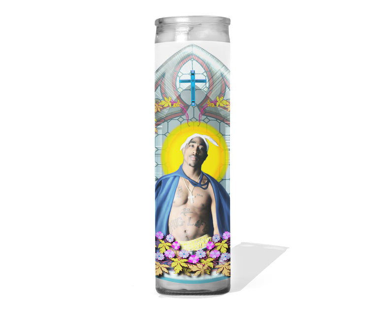 Tupac Celebrity Prayer Candle – Calm Down Caren