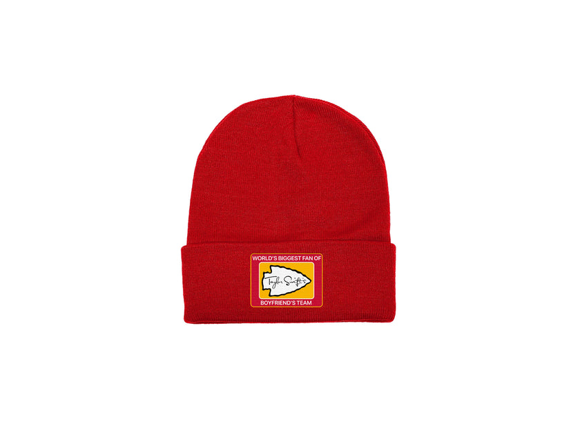 World's Biggest Fan of Taylor Swift's Team - Embroidered Winter Beanie ...
