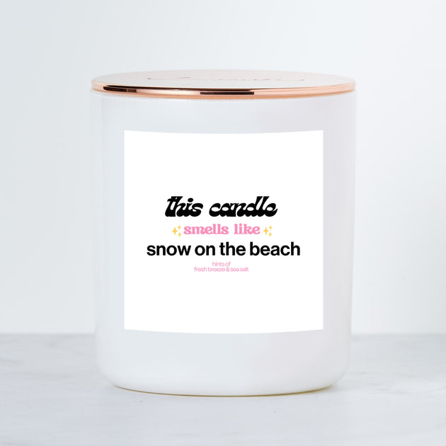 This Candle Smells Like Snow on the Beach - Luxe Scented Soy Candle ...