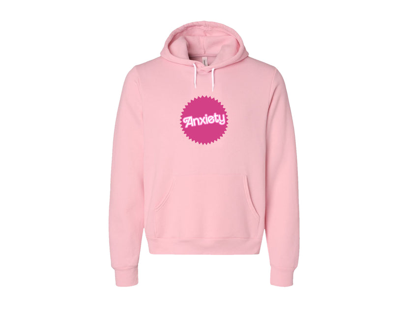 Anxiety - Pink Hoodie – Calm Down Caren
